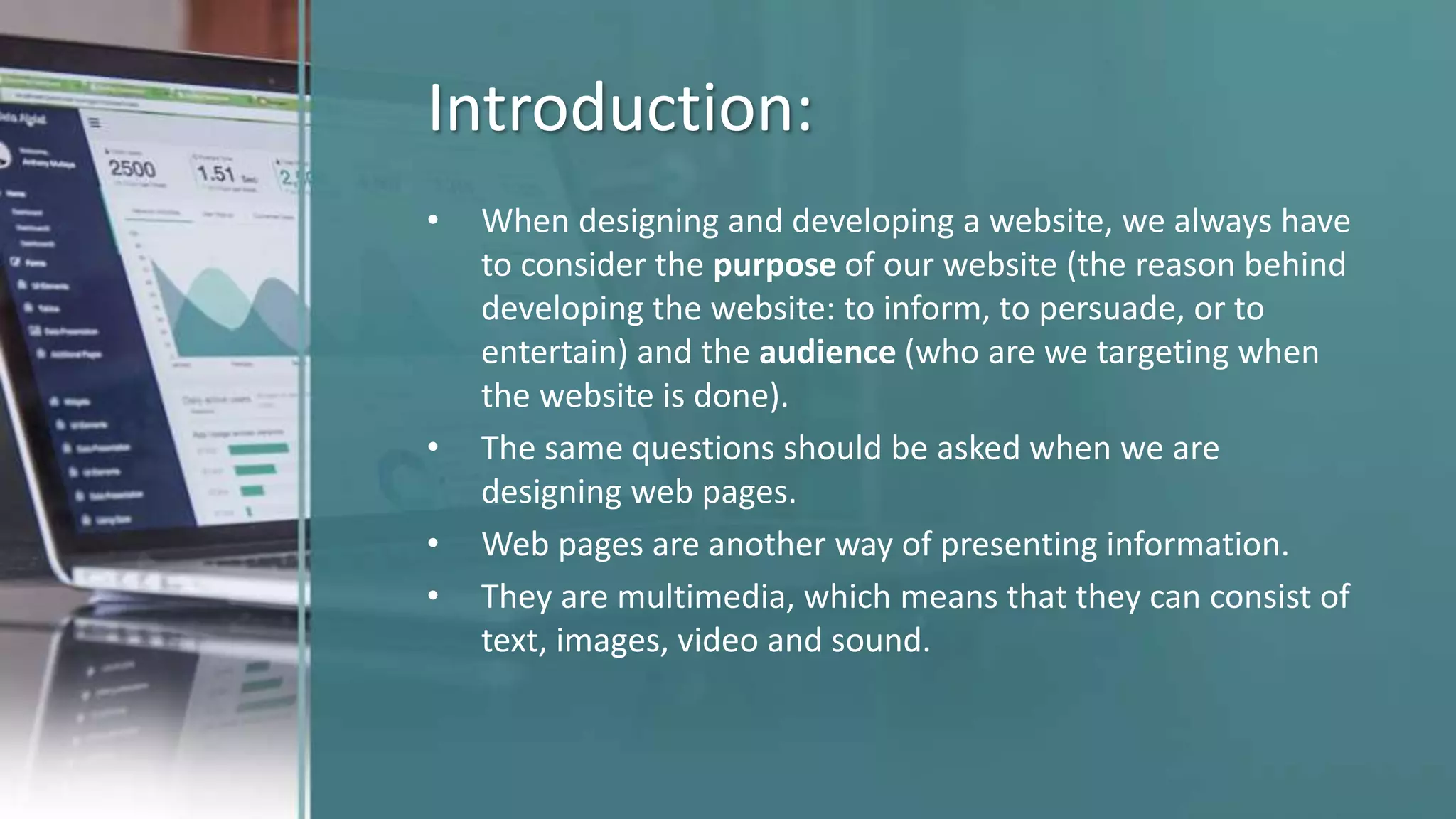 Reviwing web page design | PPTX