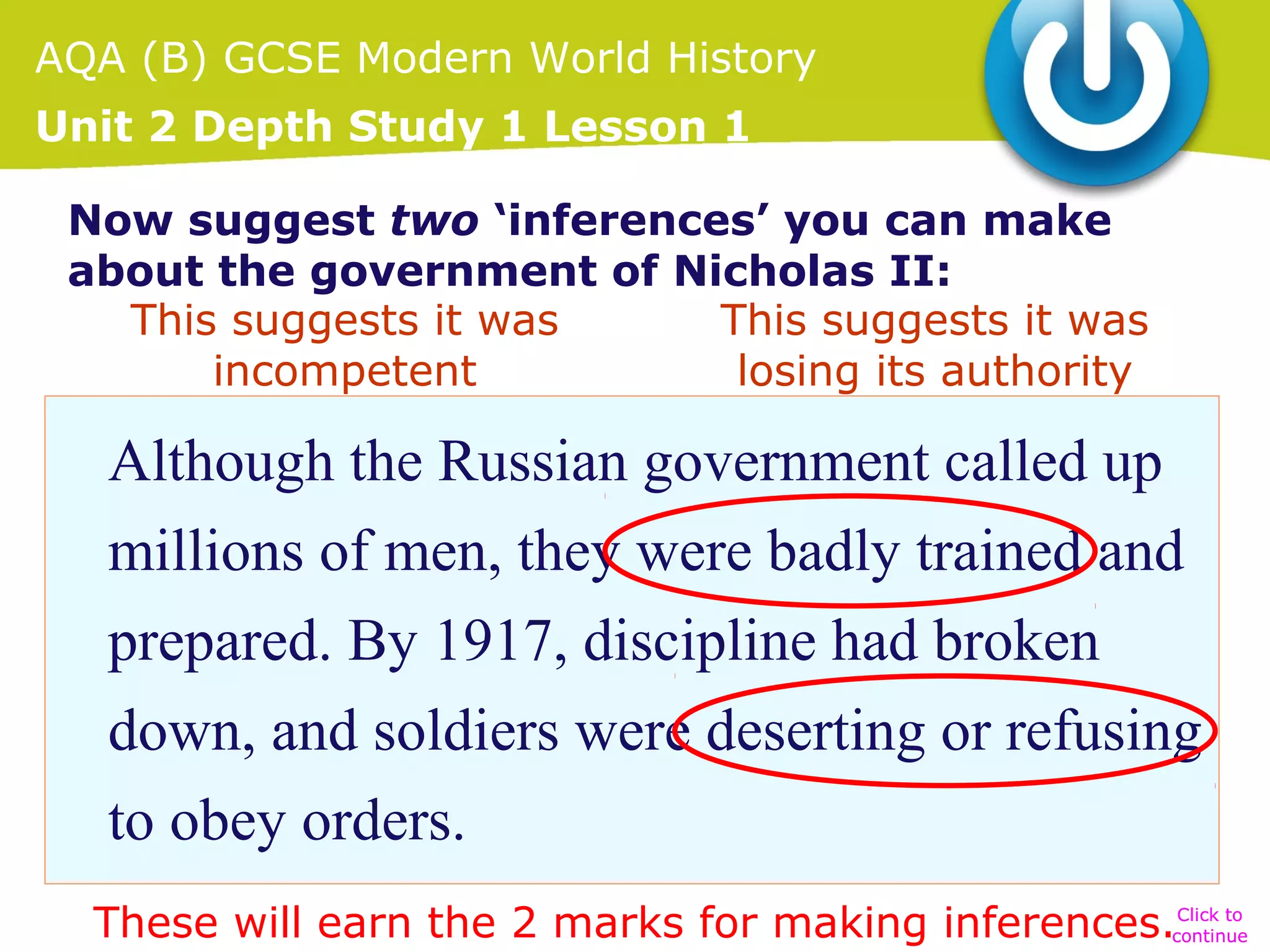 How to answer the 4 mark inference question | PPT