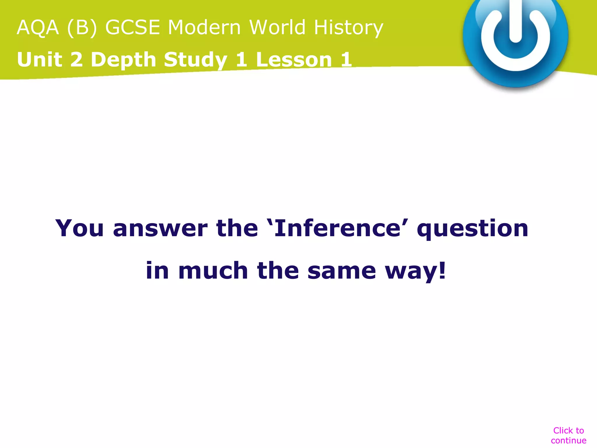 How to answer the 4 mark inference question | PPT