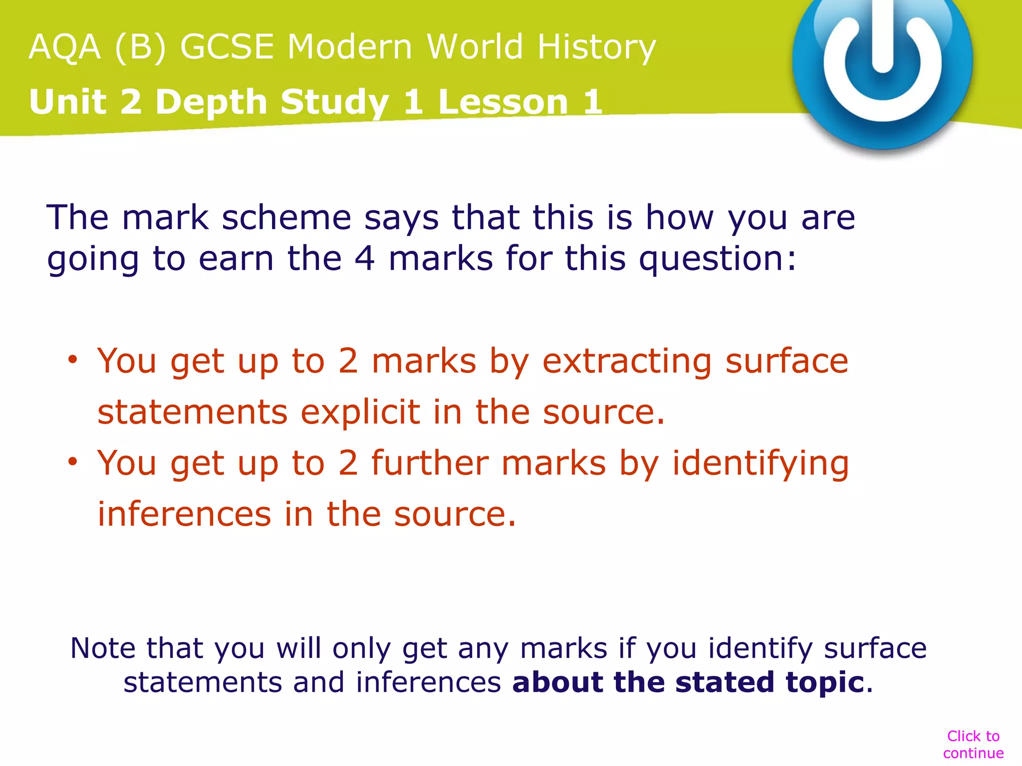 How to answer the 4 mark inference question | PPT