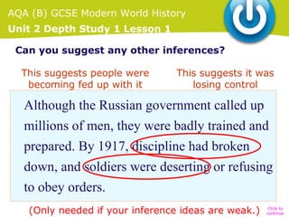 How to answer the 4 mark inference question | PPT