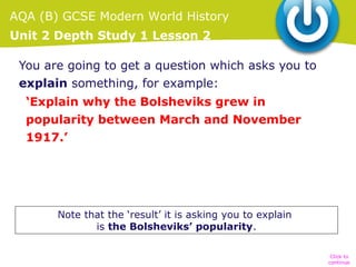 How to answer the 6 mark explain question | PPT