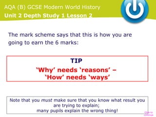 How to answer the 6 mark explain question | PPT