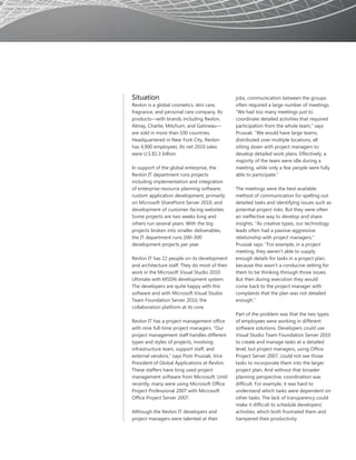 Revlon - Project Server 2010 - Case Study | DOCX