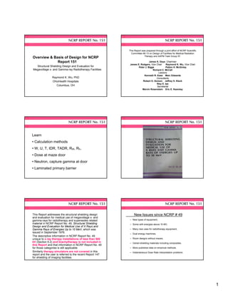 Ncrp 151 report does from aapm blah blah blah | PDF