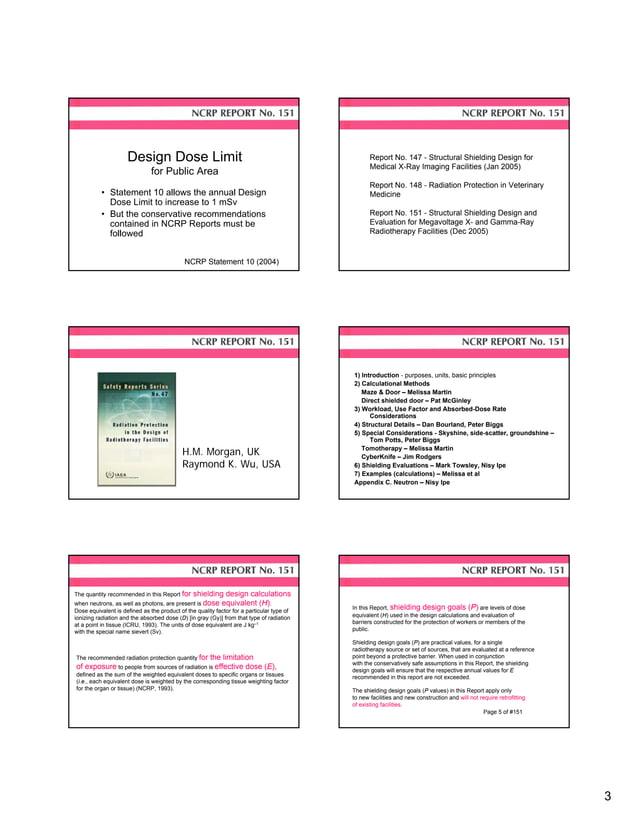 Ncrp 151 report does from aapm blah blah blah | PDF