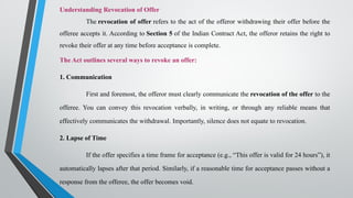Revocation of Offer & Acceptance related to Business Law.pptx