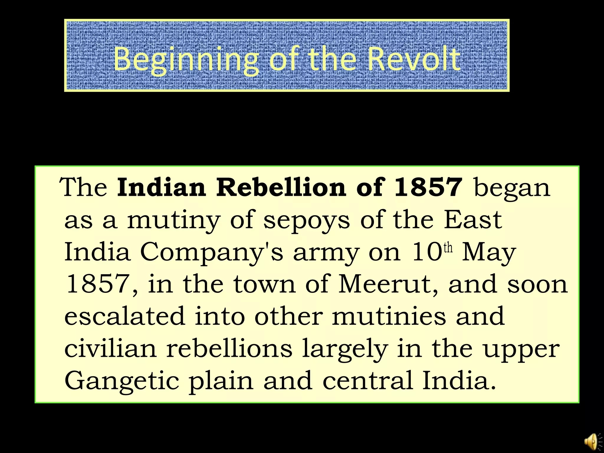 Revolt of 1857 | PPT