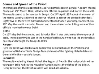 Revolt of 1857 | PPSX