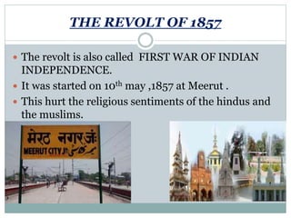 Revolt of 1857 | PPT