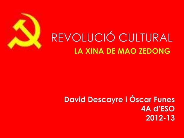 Revolució cultural de la xina | PPTX