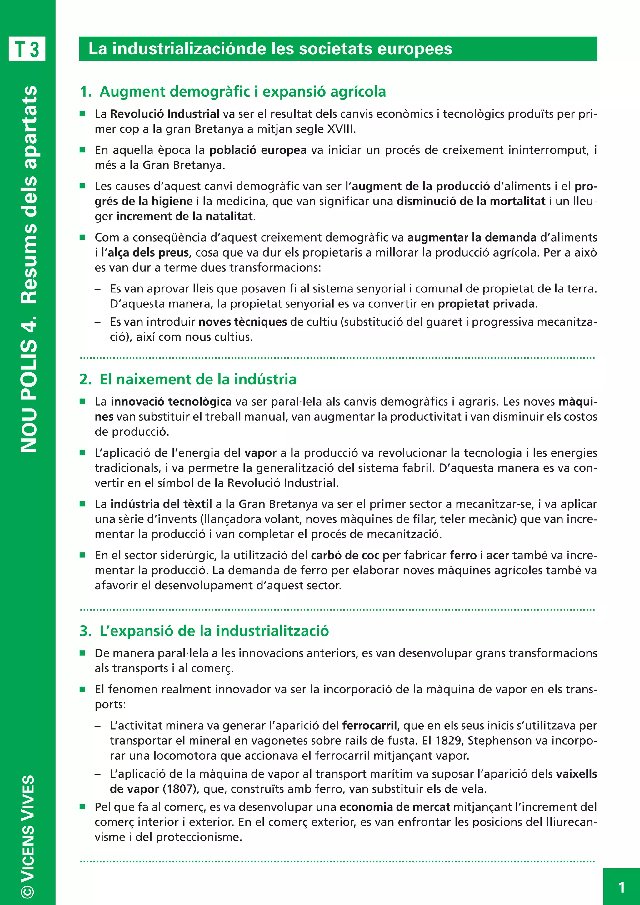 LA REVOLUCIÓ INDUSTRIAL | PDF