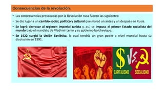 La revolución en Rusia de 1917, la caída del Zarismo | PPTX