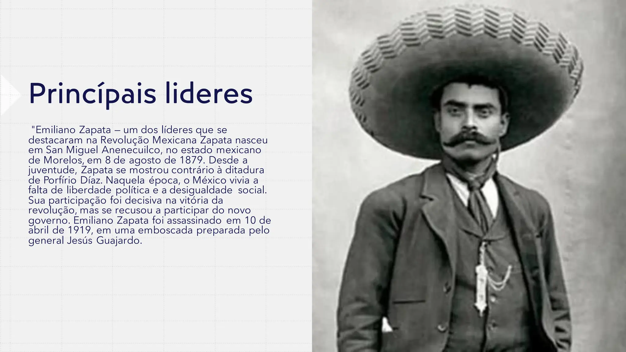 SLIDE DE Revolução Mexicana 1910 da disciplina cultura espanhola | PDF