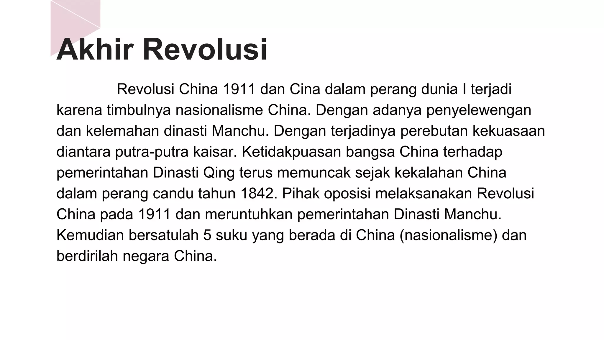 Revolusi china | PPTX