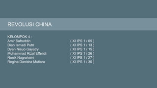Revolusi china | PPTX