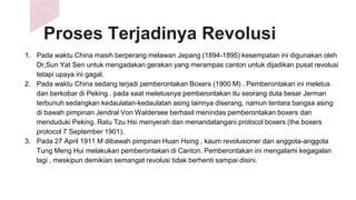Revolusi china | PPTX