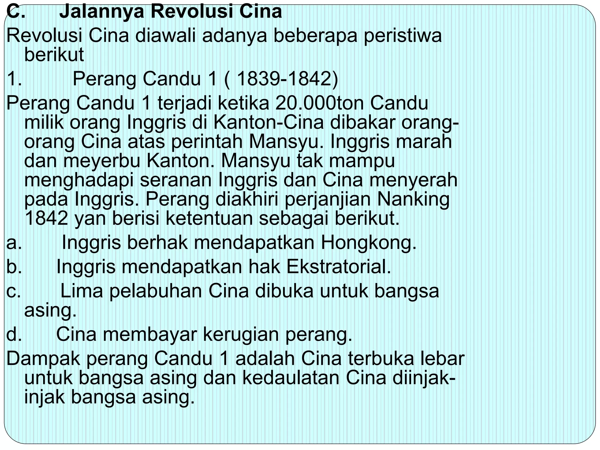 Revolusi china | PPTX