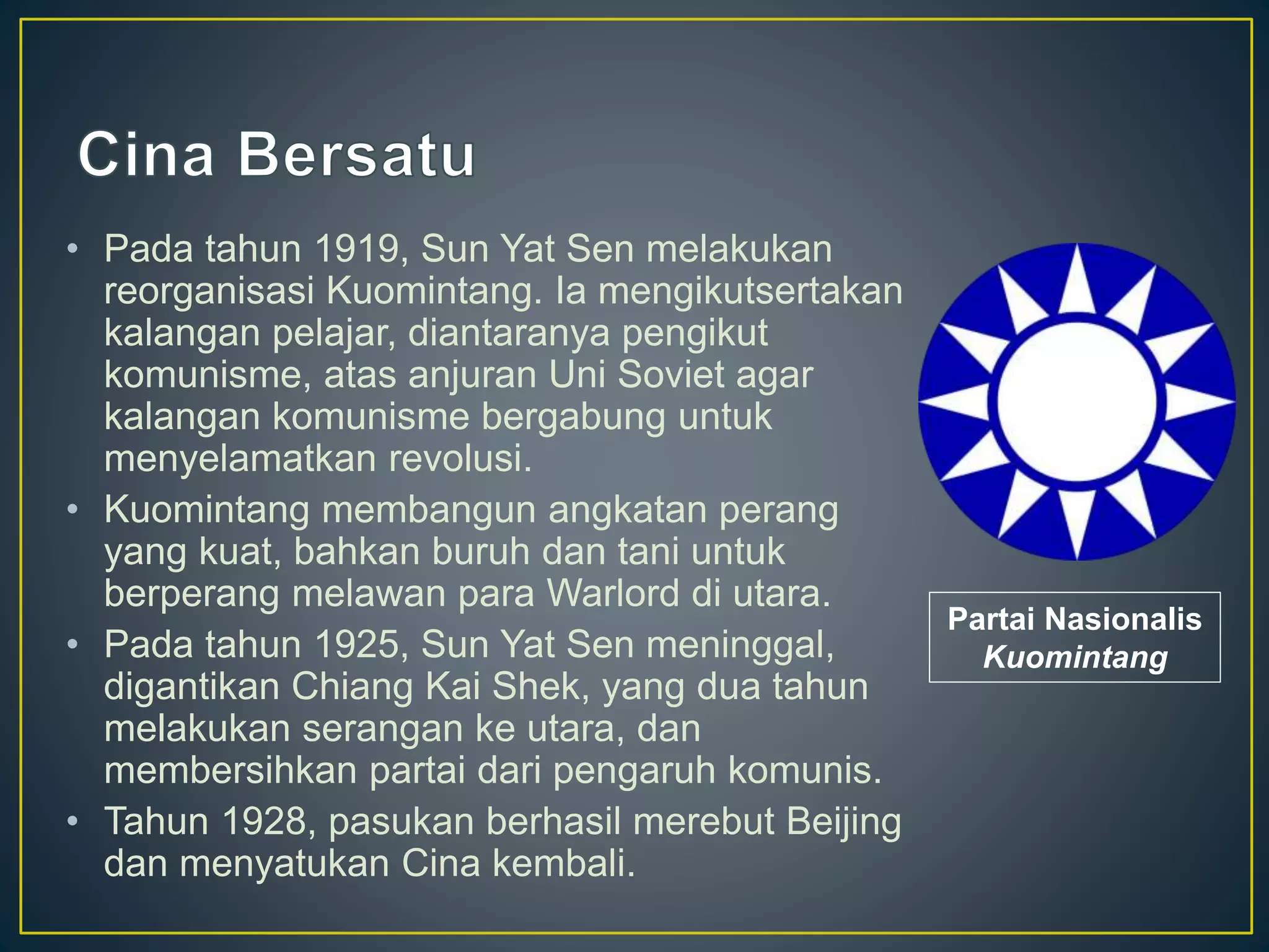 Revolusi Cina | PPTX