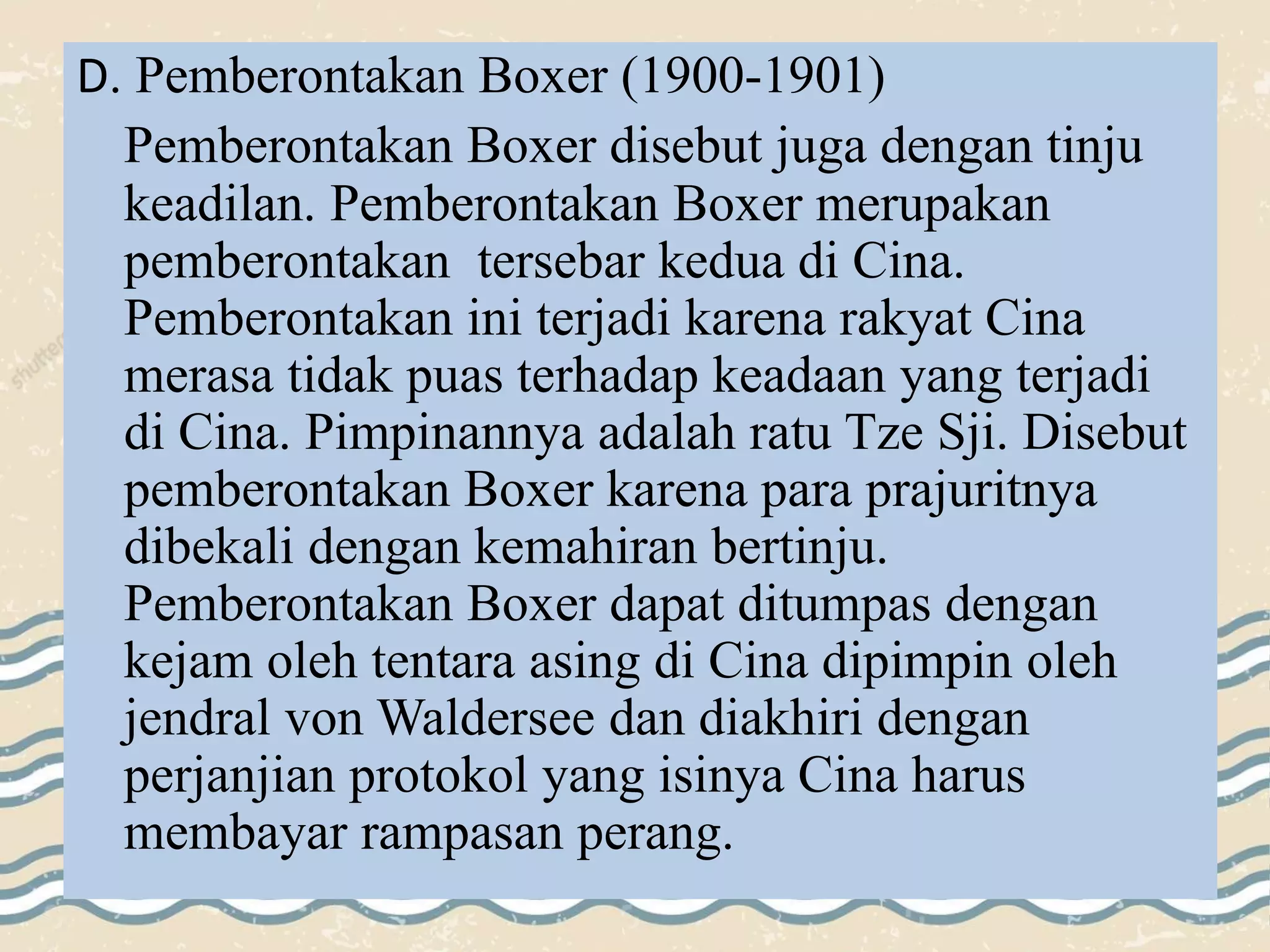 Revolusi cina xi ips 3 | PPTX