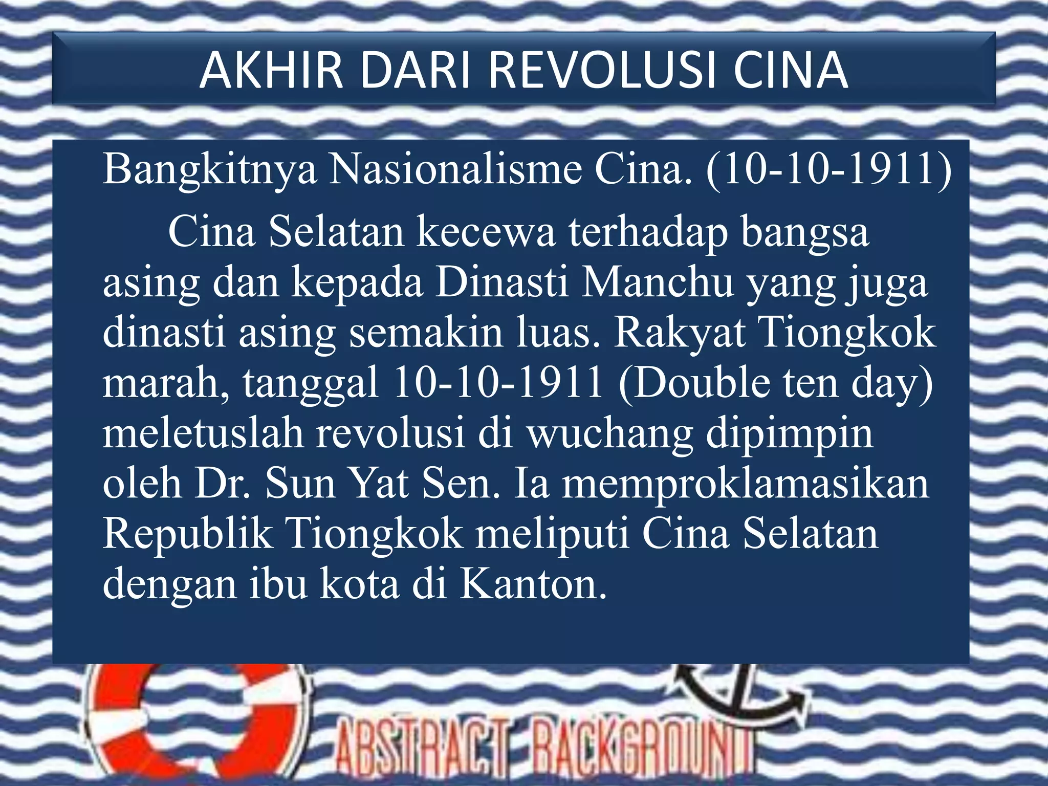 Revolusi cina xi ips 3 | PPTX