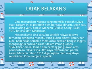 Revolusi cina xi ips 3 | PPTX
