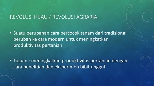 Revolusi Hijau di Dunia dan Indonesia | PPT