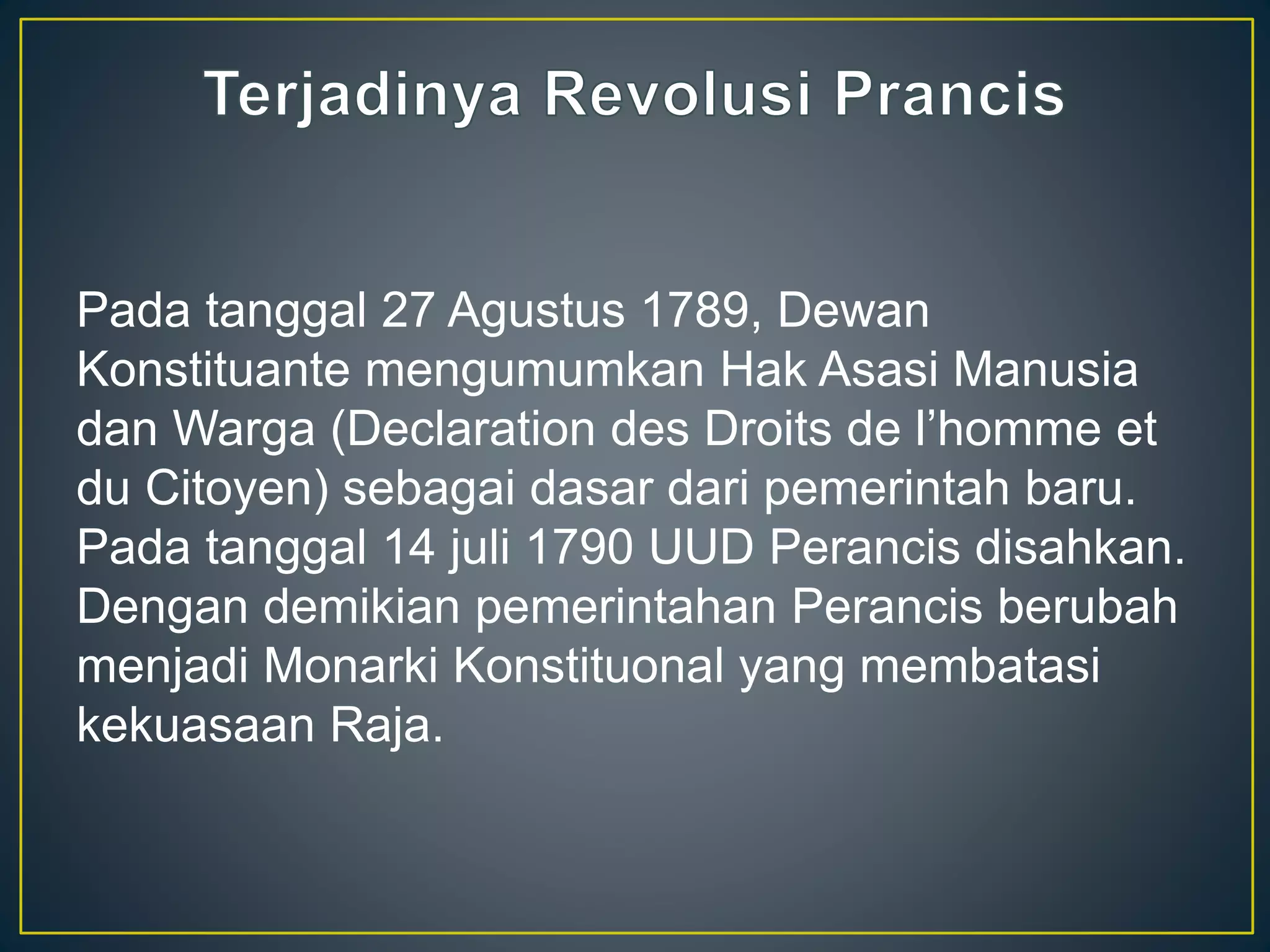 Revolusi perancis | PPTX