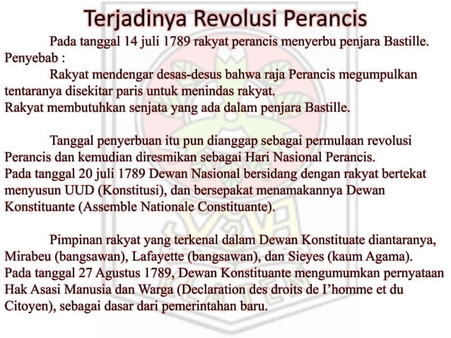 Revolusi perancis | PPTX