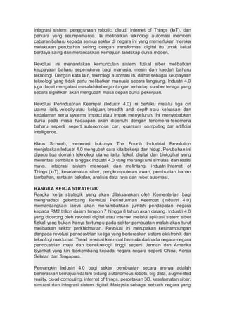Revolusi perindustrian keempat | DOCX