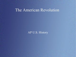 American Revolution | PPT