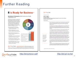 Revolution R Enterprise - 100% R and More | PPT