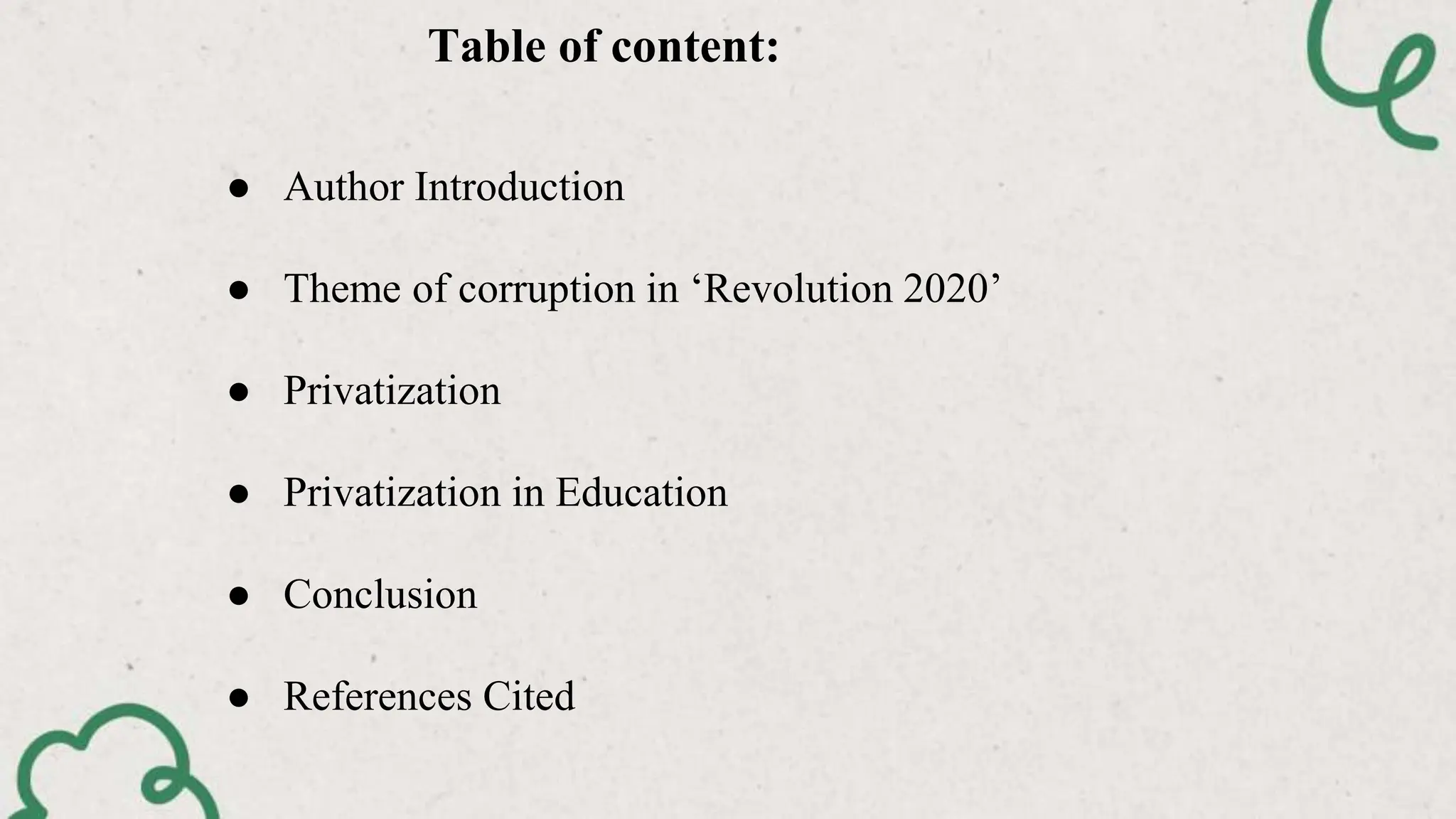 presentation Revolution 2020 on Privatization | PPTX
