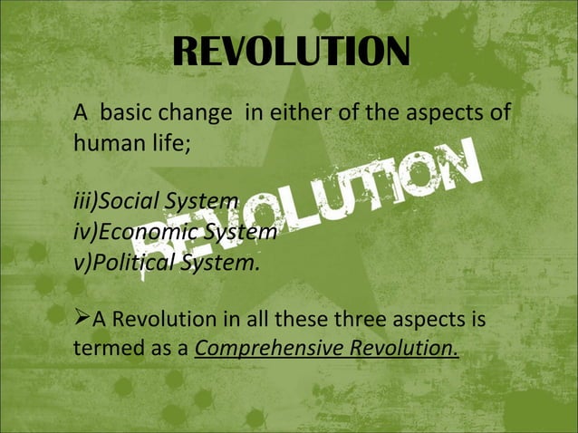 Revolution And Its Phases | PPT