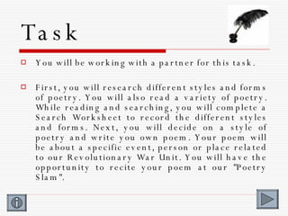 Revolutionary War Poetry Final | PPT | Poetry | Books and Literature