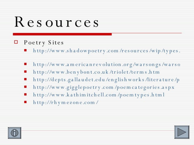 Revolutionary War Poetry Webquest Final | PPT