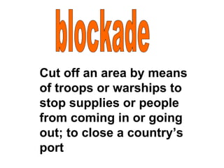 Revolutionary War Words | PPT