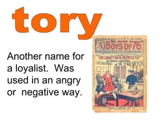 Revolutionary War Words | PPT