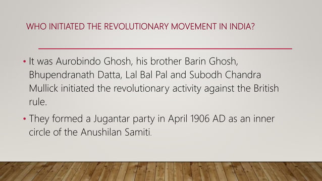 Revolutionary Nationalism in India | PPTX