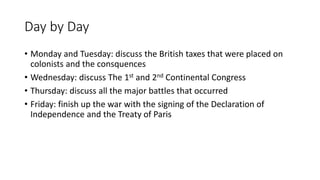 Revolutionary war | PPTX