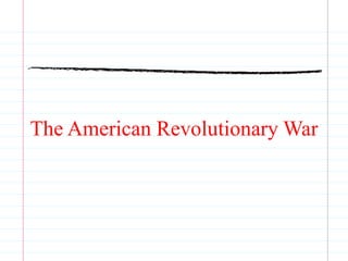 Revolutionary War 2020.ppt