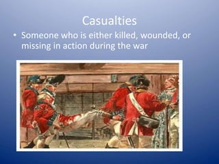 Revolutionary war and valley forge vocabulary power point | PPS
