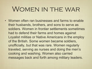 Revolutionarywar changessociety | PPT