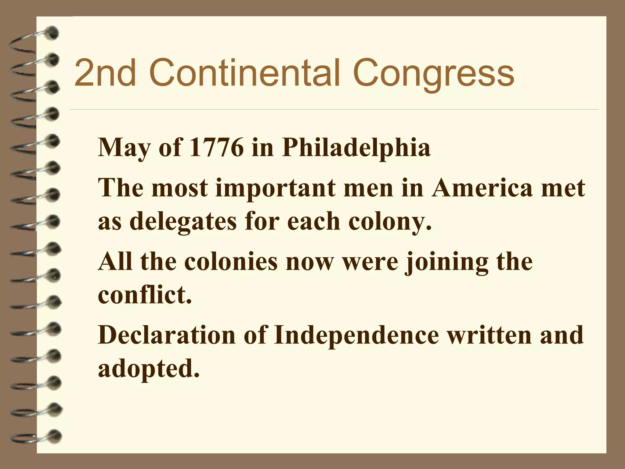 Revolutionary war (social studies) | PPT