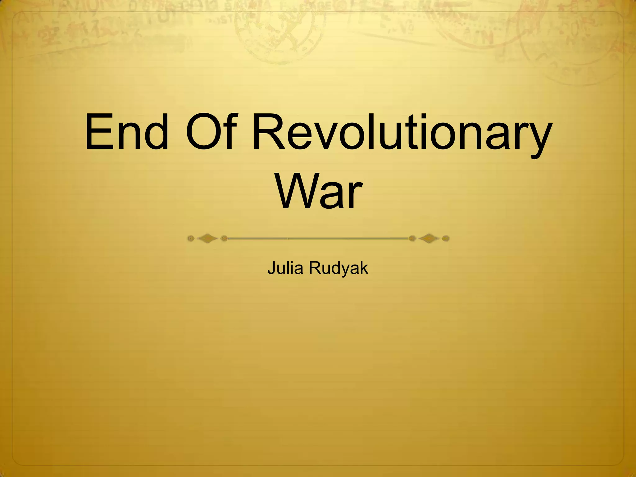 Revolutionary War Timeline | PPTX