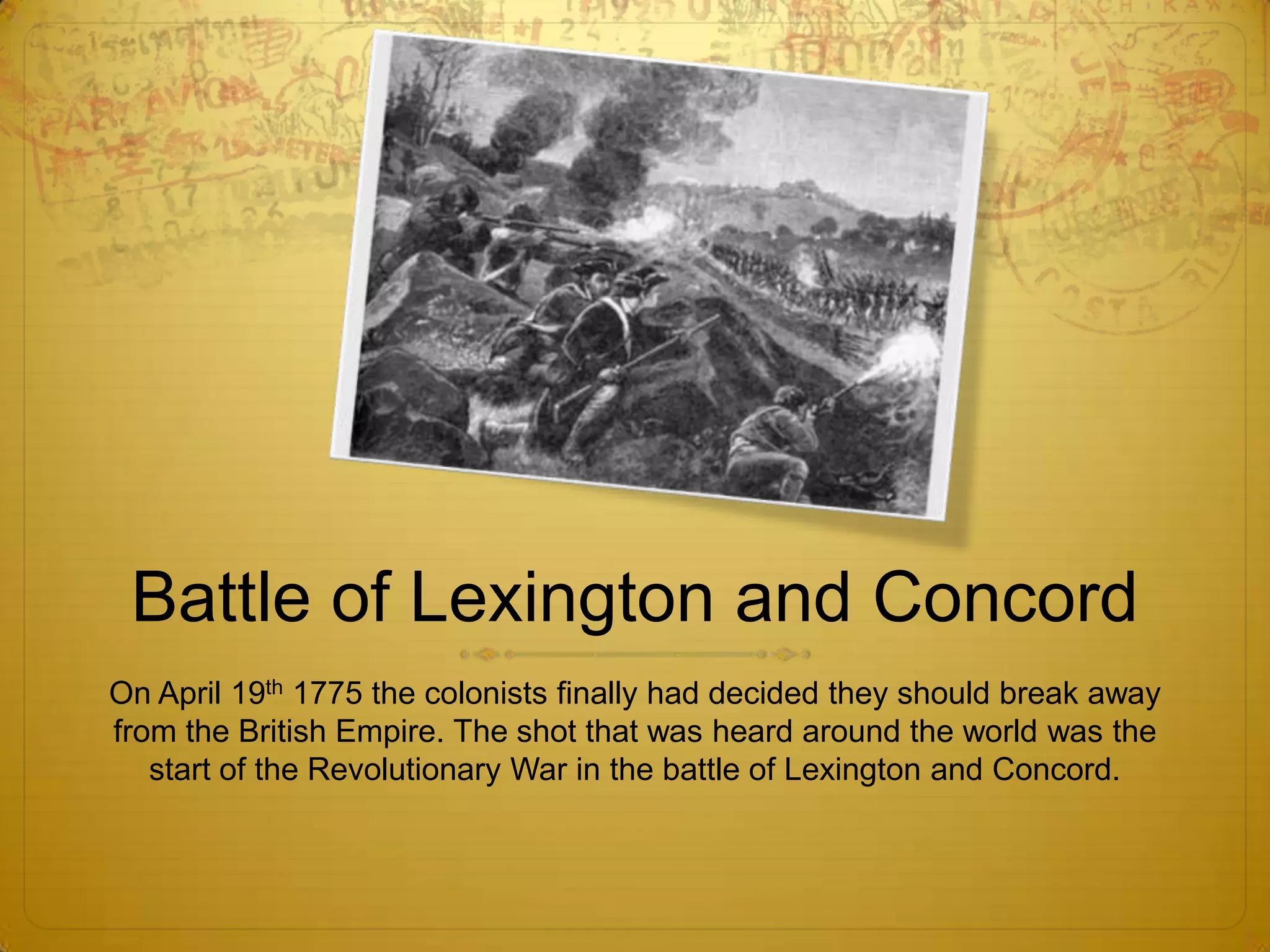 Revolutionary War Timeline | PPTX