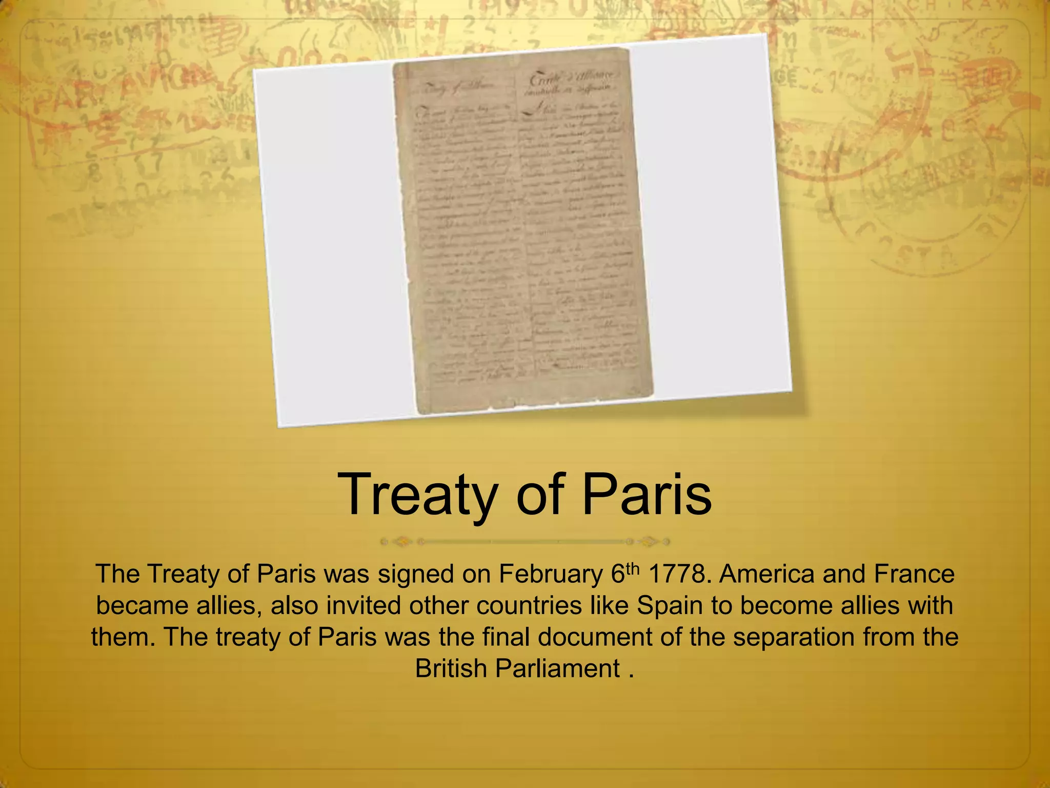 Revolutionary War Timeline | PPT