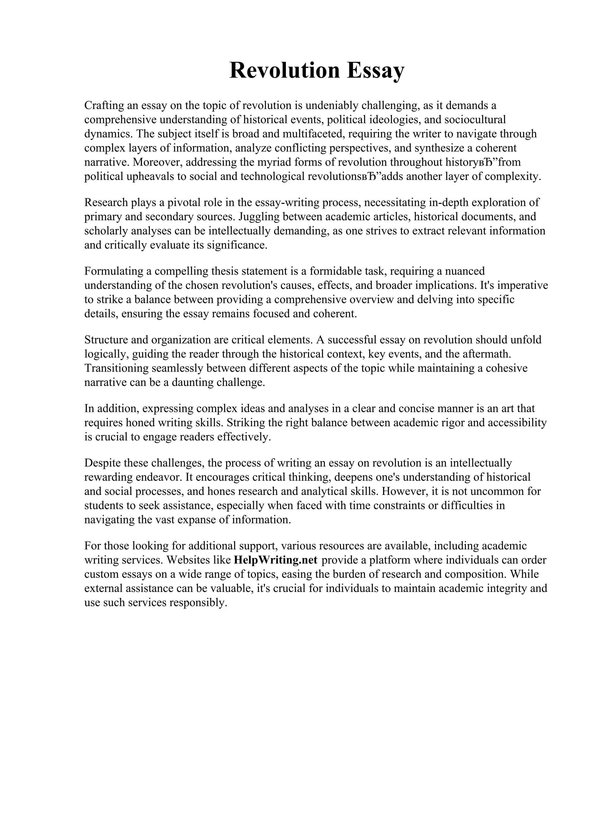 Revolution Essay. Russian Revolution essay final pdf by Astrid Weguelin ...