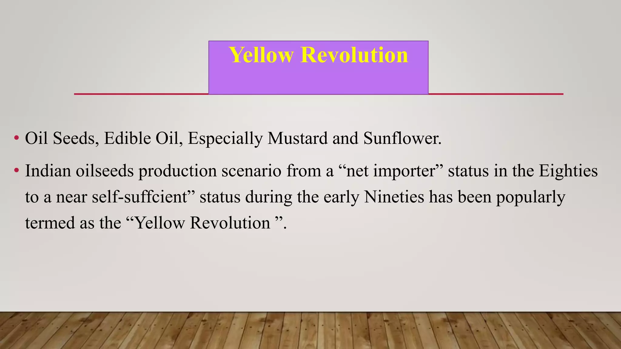 Different Revolution in agriculture | PPTX