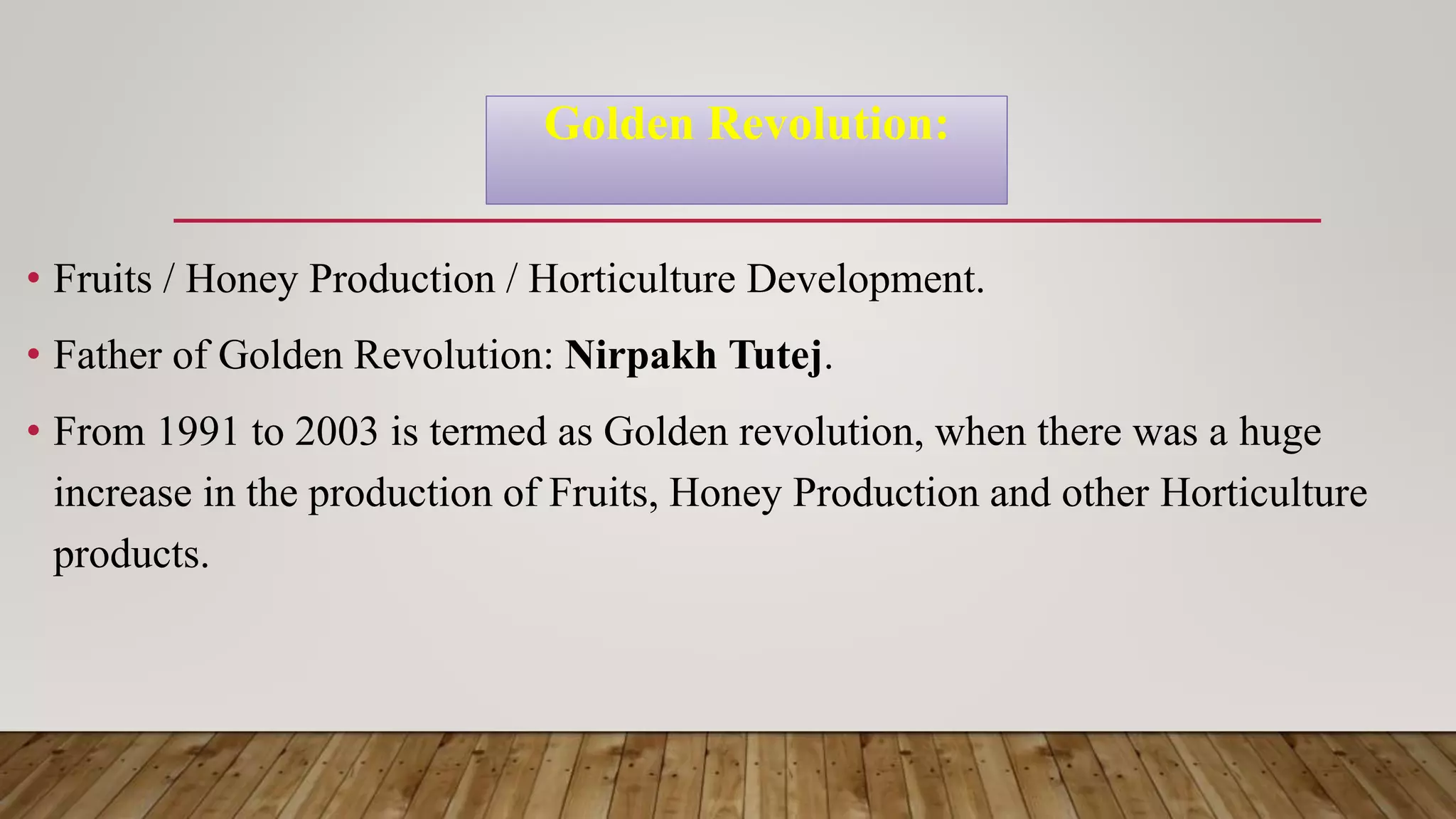 Different Revolution in agriculture | PPTX
